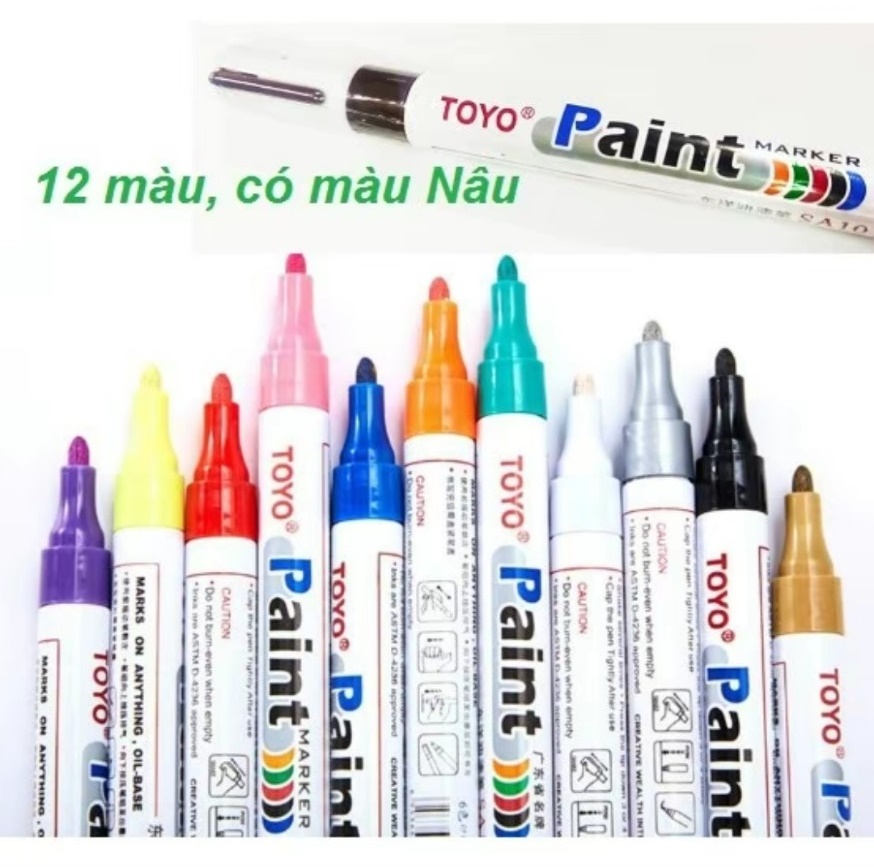 Bút sơn Toyo Paint marker SR101 phục hồi màu cho tất cả các bề mặt ...