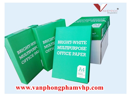 GIẤY BRIGHT WHITE BMO 70GSM A4 - VĂN PHÒNG PHẨM VINHEMPICH