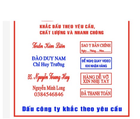 Khắc Con Dấu Tên Rõ Đẹp, Mộc Tên, Dấu Vuông 1-2 Dòng Theo Yêu Cầu Có ...