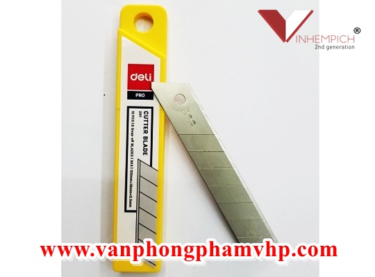 Lưỡi dao rọc giấy Deli 2011 - VĂN PHÒNG PHẨM VINHEMPICH